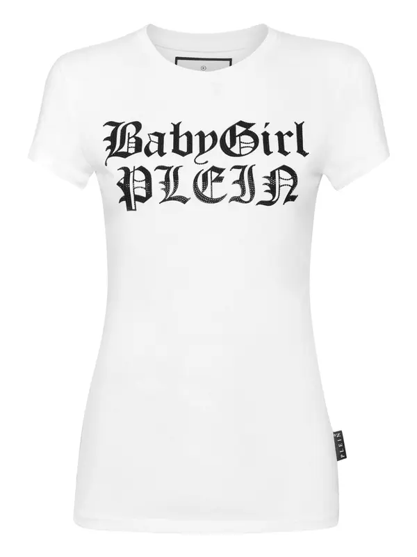 Philipp Plein Crystal-embellished T-shirt - White