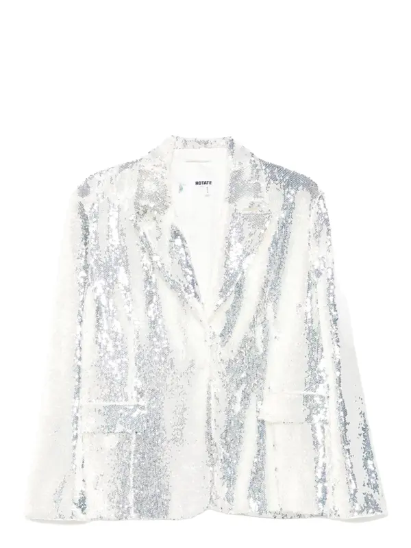Remain Birger Christensen Sequined Blazer - Silver