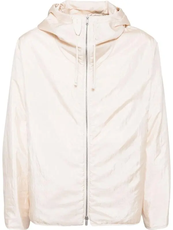 JIL SANDER Hooded Padded Jacket - Neutrals