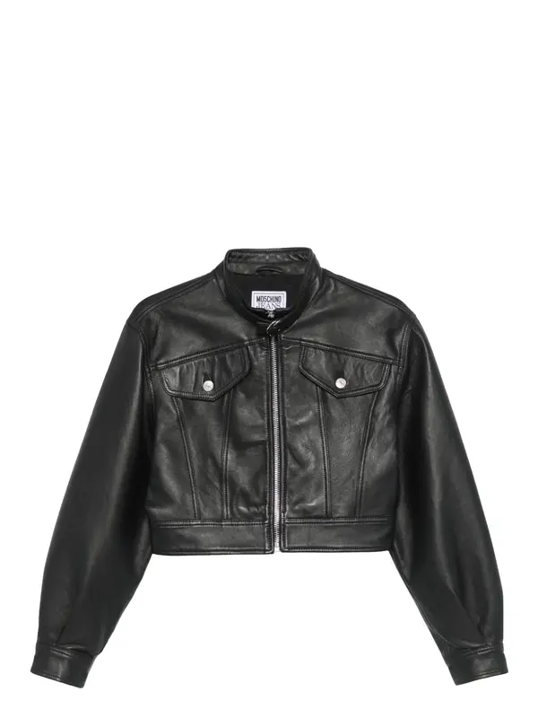 Moschino Leather Jacket - Black
