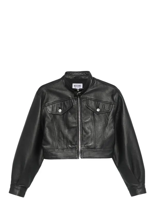 Moschino Leather Jacket - Black