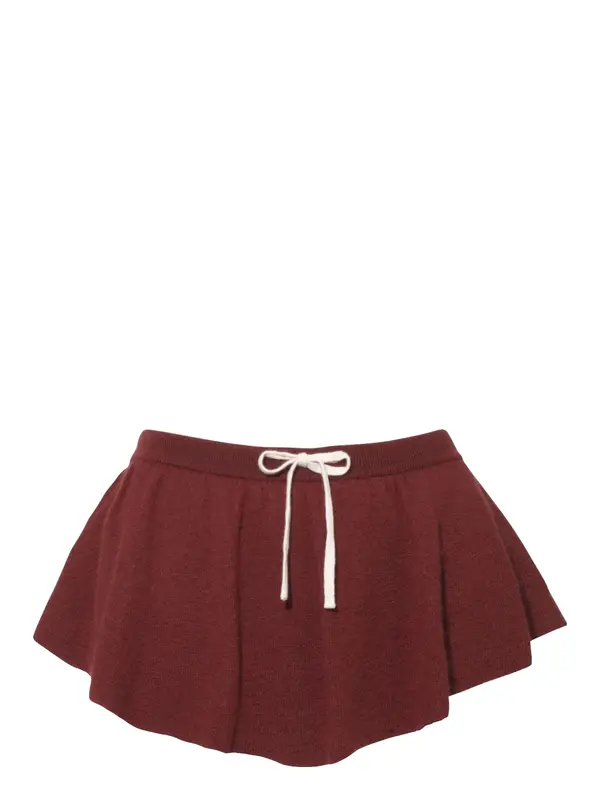 Cashmere In Love Windy Mini Skirt - Brown