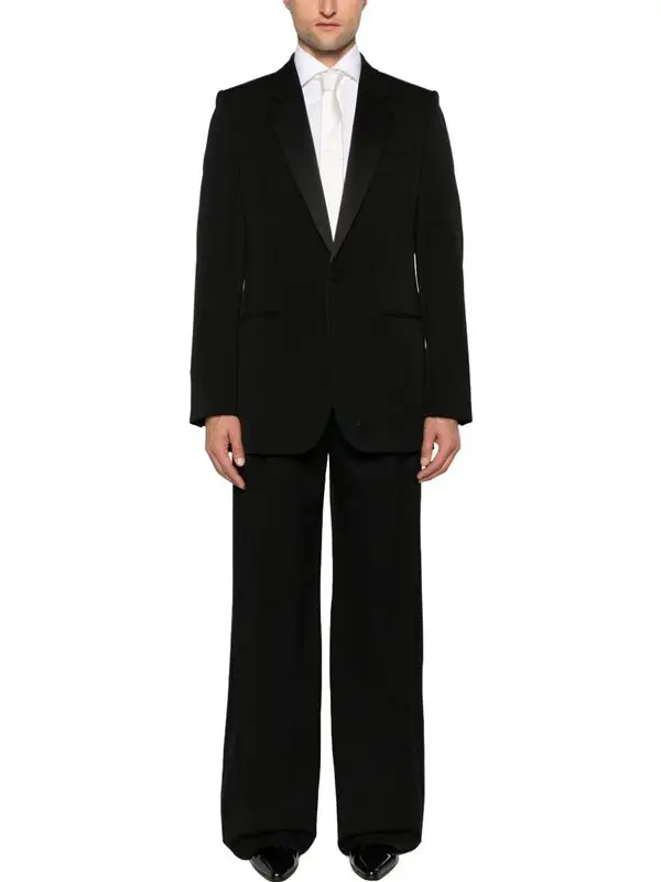 Saint Laurent Grain De Poudre Tuxedo Blazer - Black