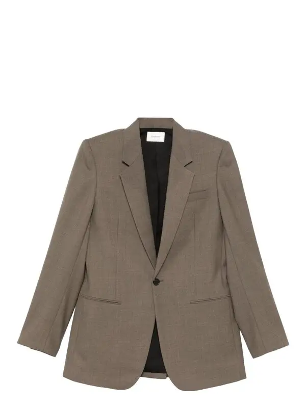 Saint Laurent Wool Blazer - Brown