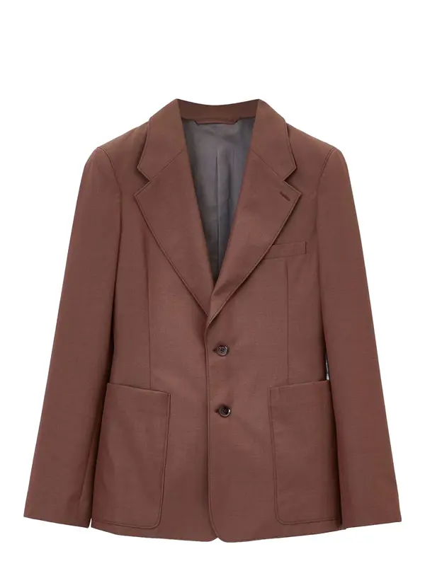 LEMAIRE Single-breasted Blazer - Brown