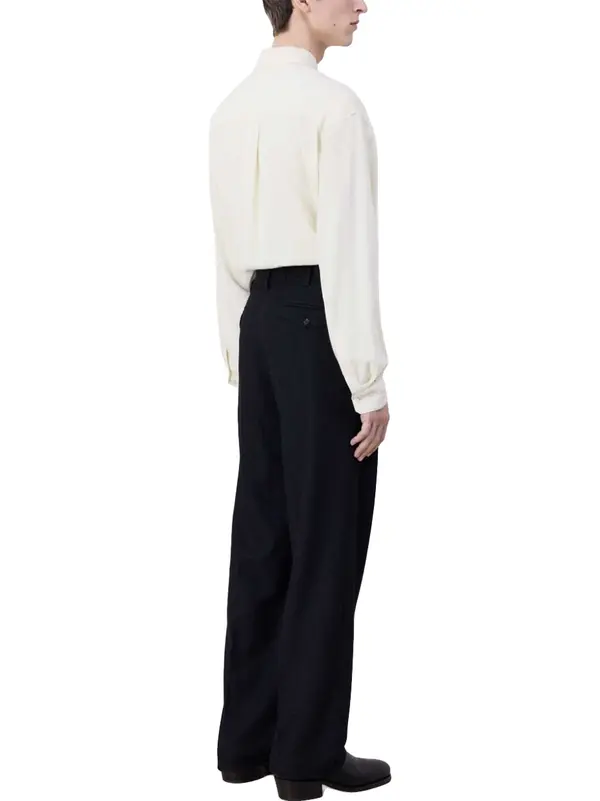 LEMAIRE Pleat-detailing Straight-leg Trousers - Grey