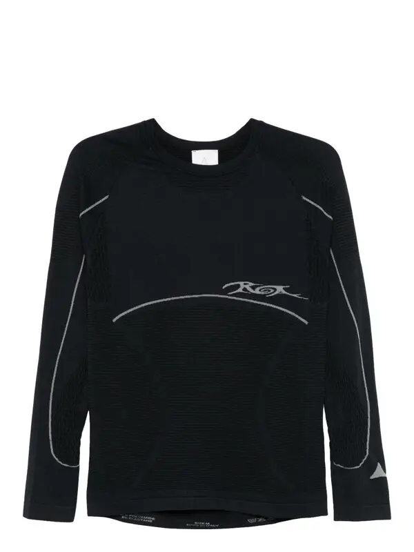 ROA Logo-detailing T-shirt - Black