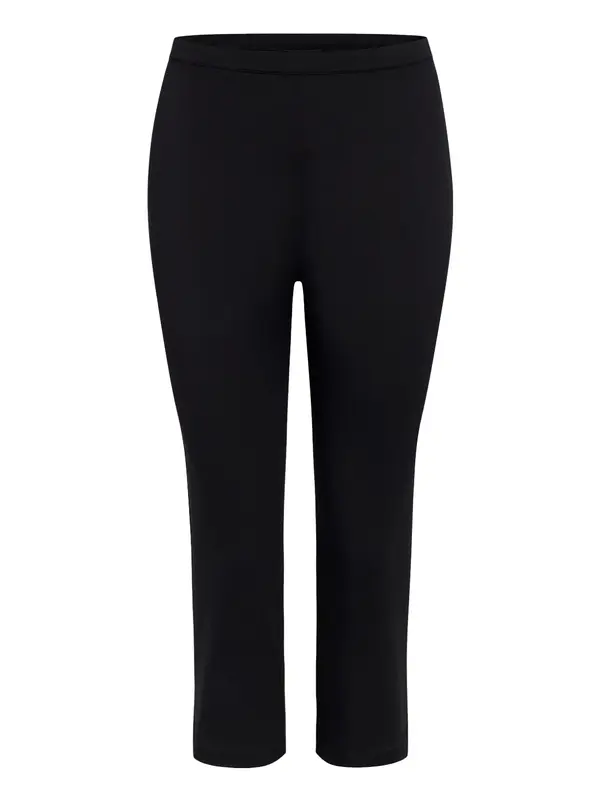 AZLEE Shreya Cropped Trousers - Black