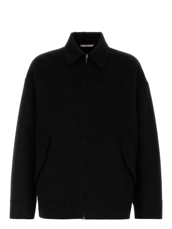 Valentino Garavani Zip-up Shirt Jacket - Black