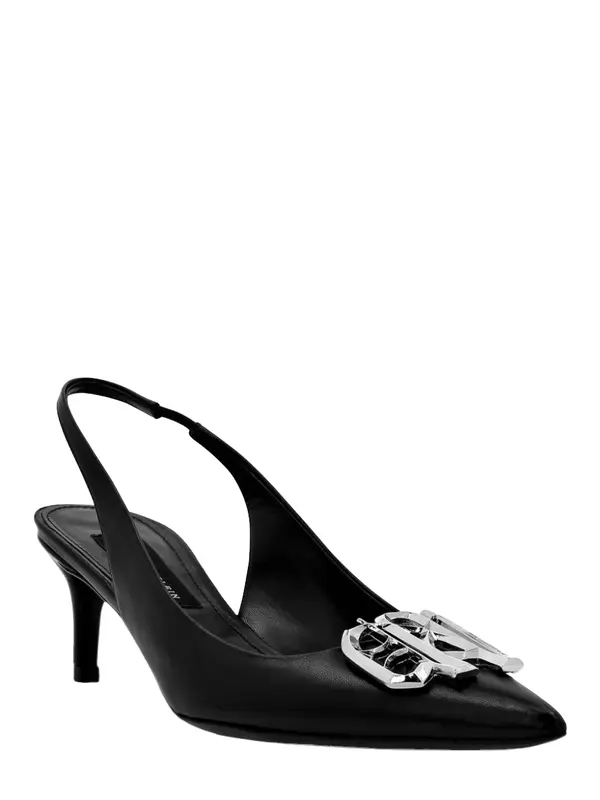 Philipp Plein 50mm Gothic Pumps - Black