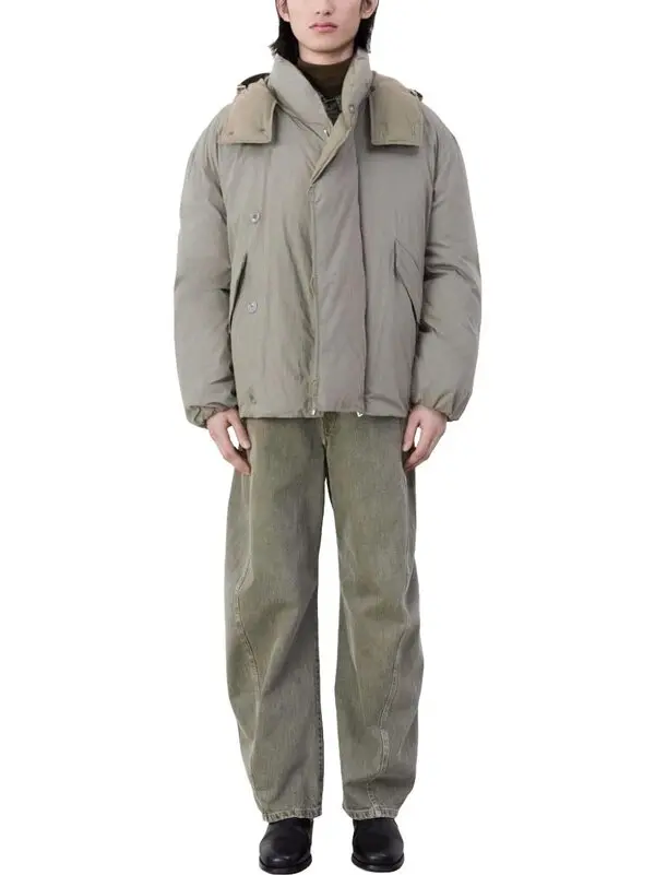 LEMAIRE Hooded Puffer Jacket - Neutrals