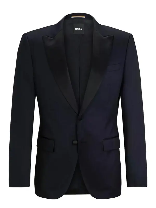 BOSS Peak-lapel Jacket - Blue