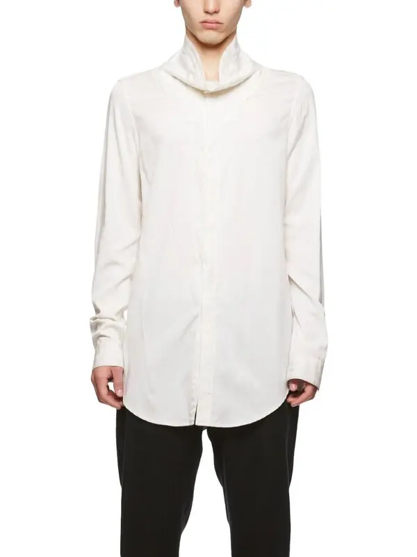 JULIUS Volcano Neck Shirt - White