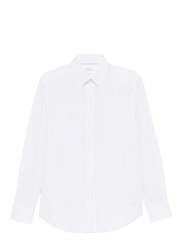 Brunello Cucinelli Striped Shirt - White