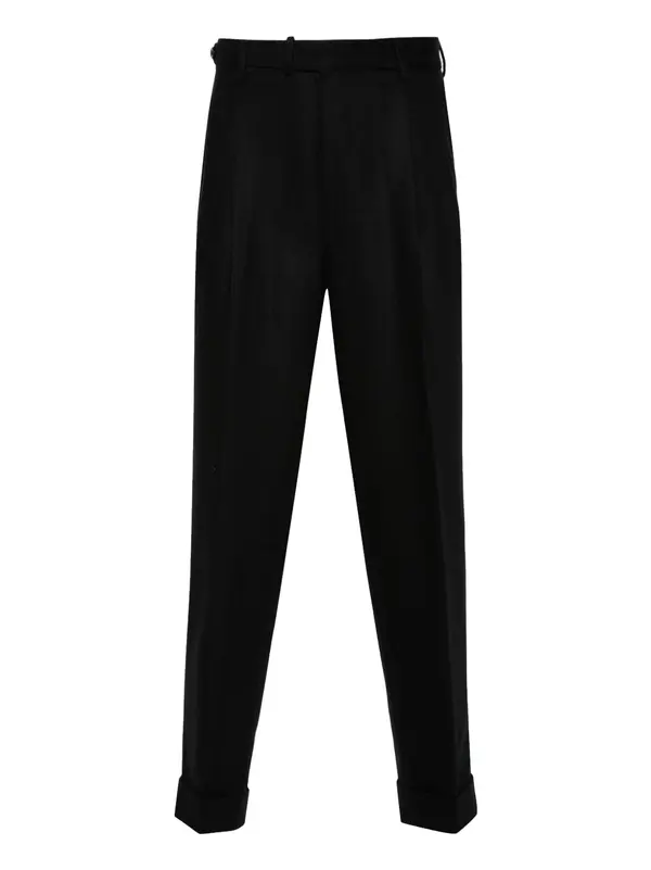 PT TORINO Pressed Crease Trousers - Black