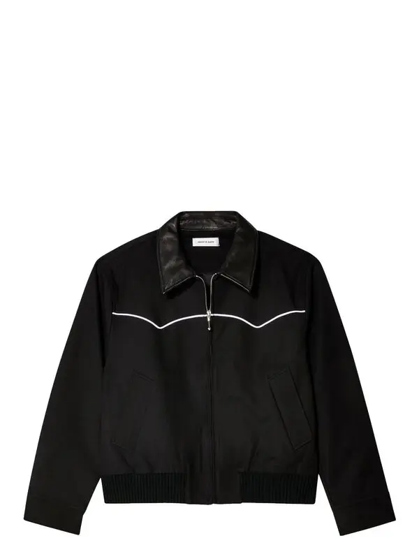 ERNEST W. BAKER Western Harrington Jacket - Black