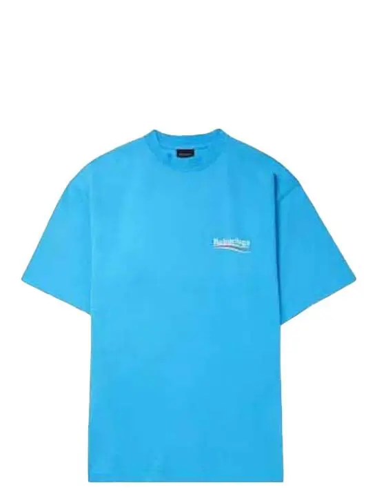 Balenciaga Campaign Oversize T-shirt - Blue