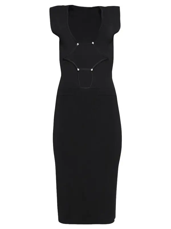 Christopher Esber Bracket Knit Dress - Black