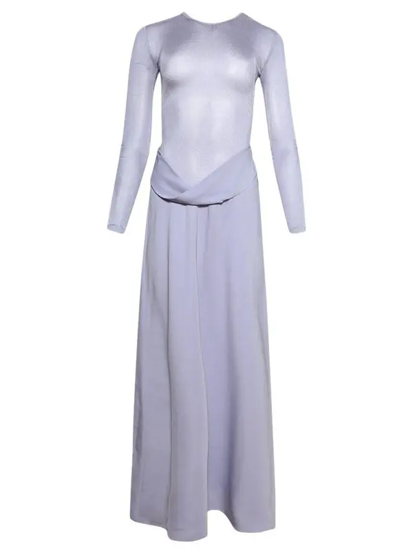 Christopher Esber Cowl Hip Maxi Dress - Lavender
