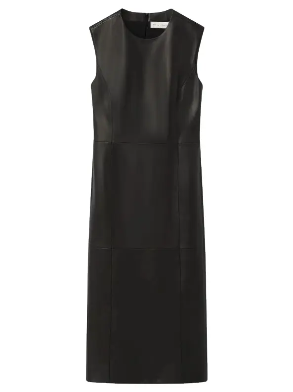 Veronica De Piante Grace Leather Dress - Black