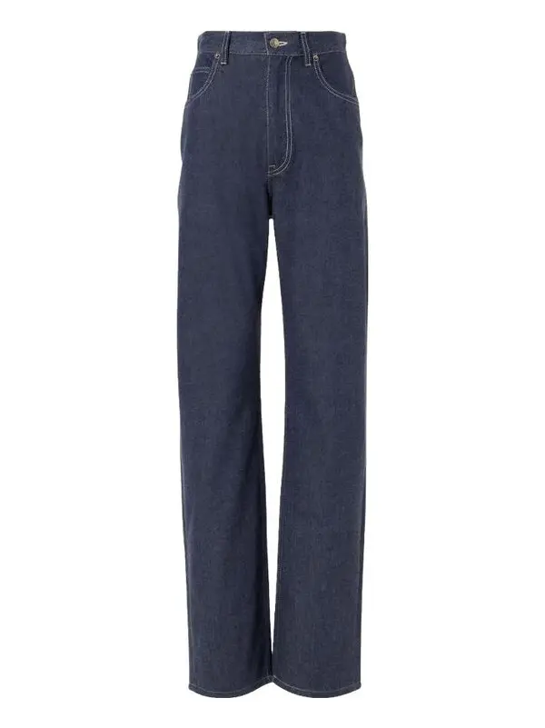 Loro Piana Tye High-rise Wide-leg Jeans - Blue