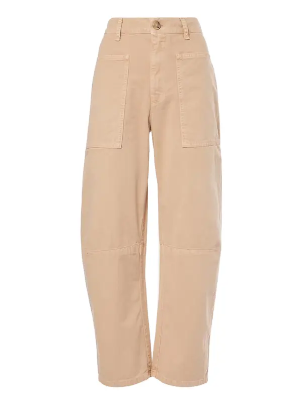 Velvet By Graham & Spencer Brylie Cotton Twill Cargo Pants - Beige