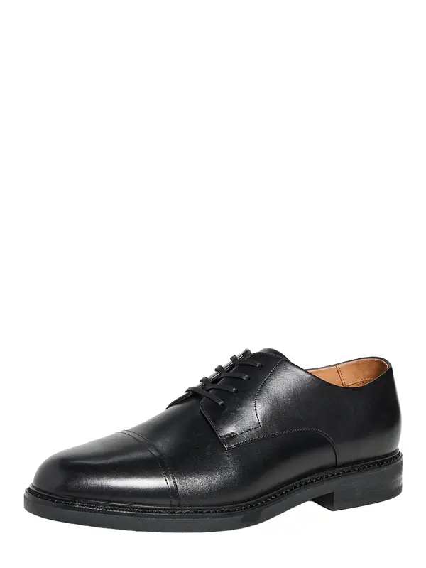 Ralph Lauren Asher Cap-toe Dress Shoes - Black
