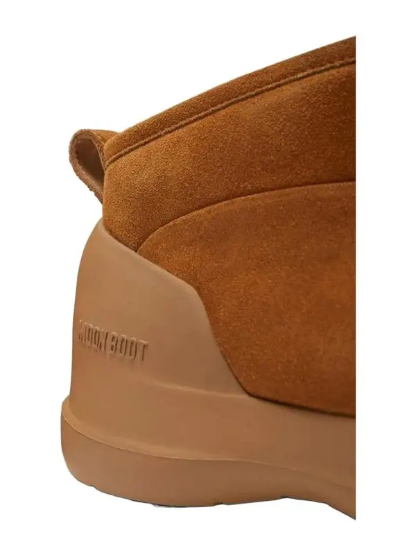 Moon Boot Luna Suede Ankle Booties - Cognac