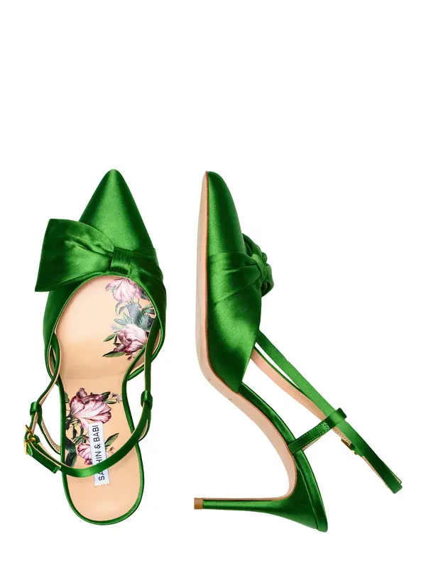 Sachin & Babi Lenox Obi-bow Slingback - Green Garnet