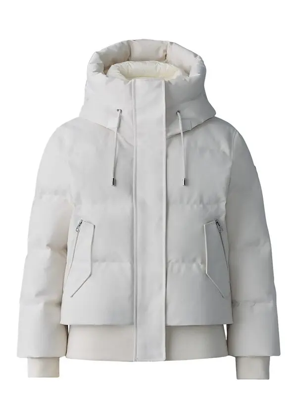 Mackage Nefi Nordic Tech Down Bomber Jacket - Cream