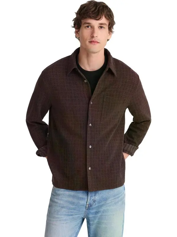 Madewell The Devoe Knit Shirt - Brown