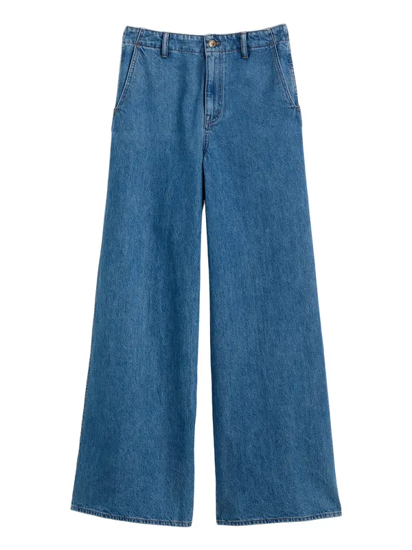 Madewell Wide Leg Denim Trousers - Java Wash