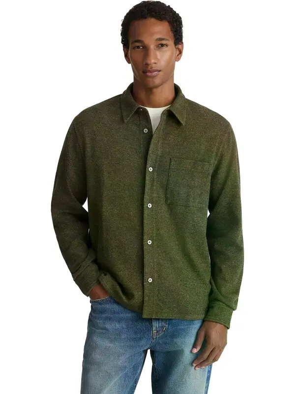 Madewell The Devoe Knit Shirt - Foliage Green