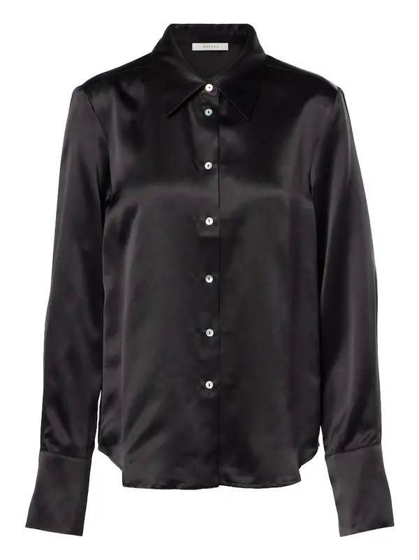 Asceno Tulum Silk And Wool Shirt - Black