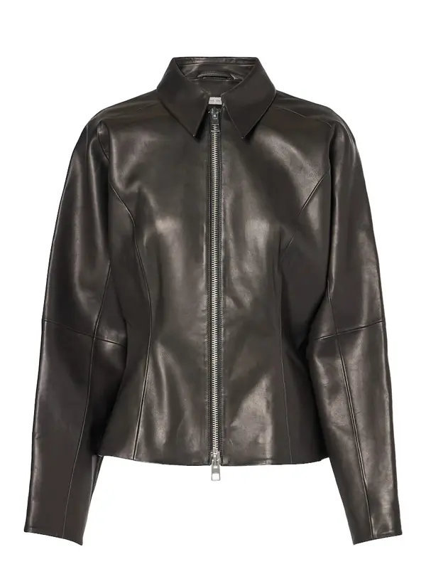 THE SEI Leather Jacket - Black