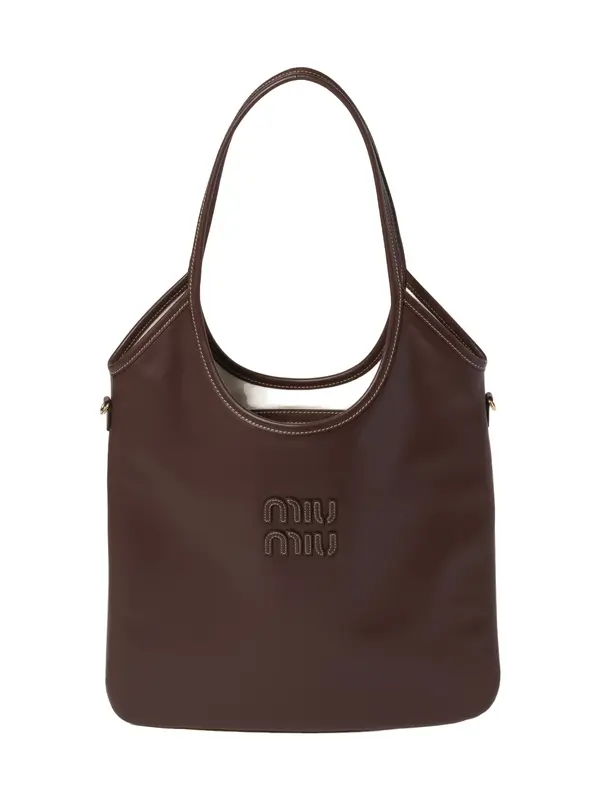 Miu Miu Ivy Leather Tote - Briarwood