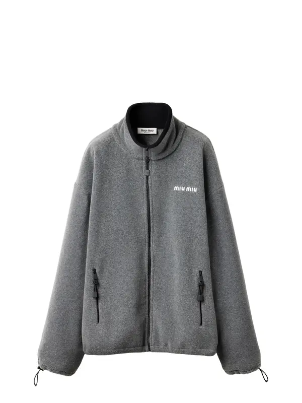 Miu Miu Fleece Sweatshirt - Grey