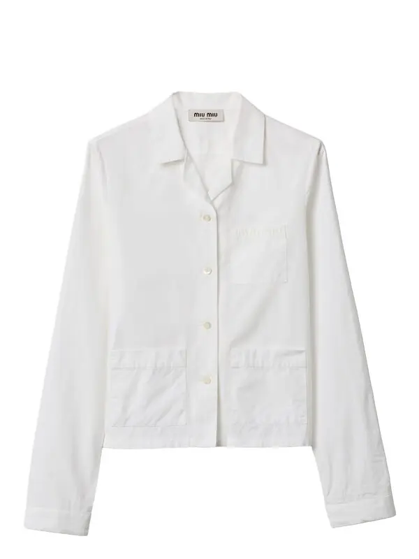 Miu Miu Poplin Shirt - White
