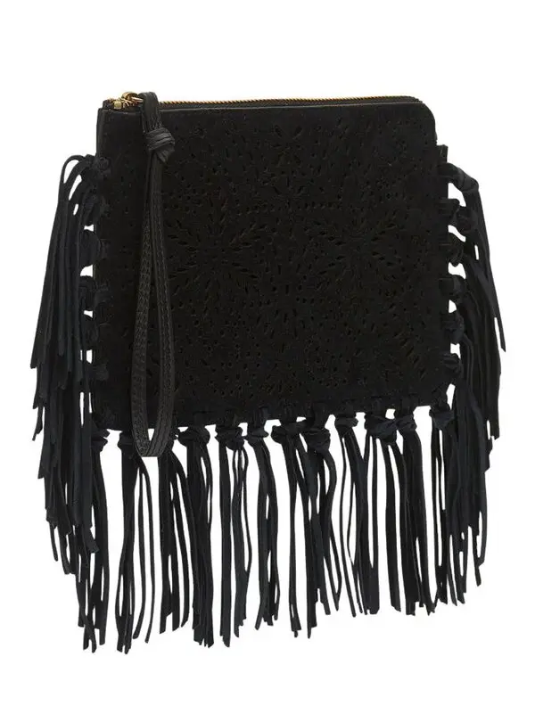 Isabel Marant Flat Pouch Clutch - Black
