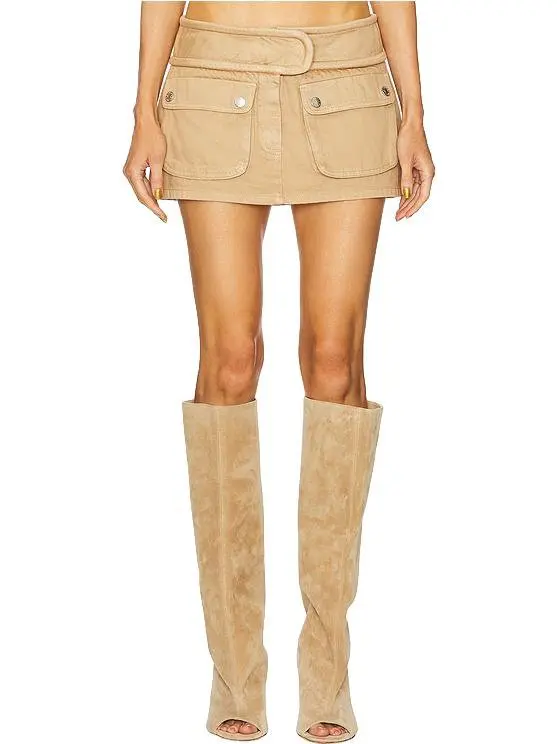 SIMONMILLER Campo Cargo Skirt - Khaki