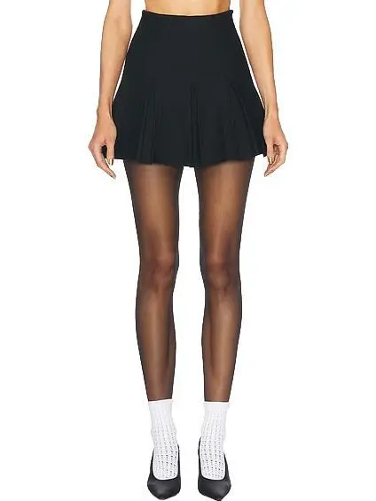 NICHOLAS Mimmy Pleated Mini Skirt - Black