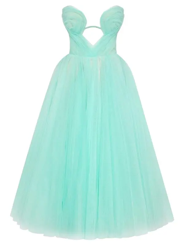 MILLA Tender Midi Tulle Dress - Mint Green