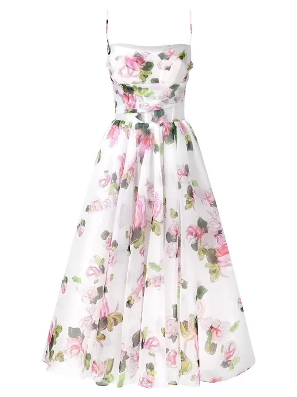 MILLA Spaghetti Strap Midi Dress - Apple Blossom