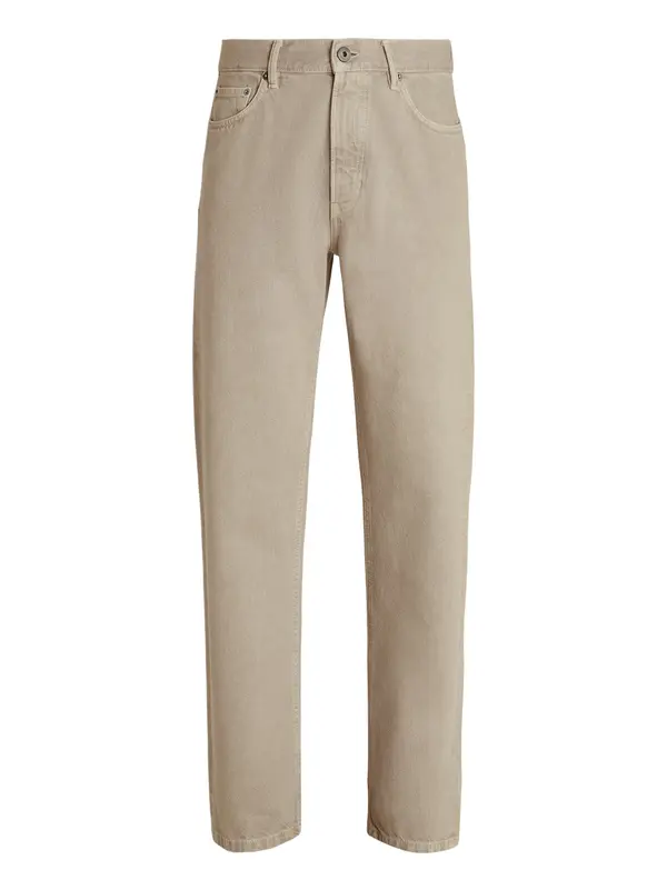 Zegna Cotton Roccia Jeans - Light Taupe