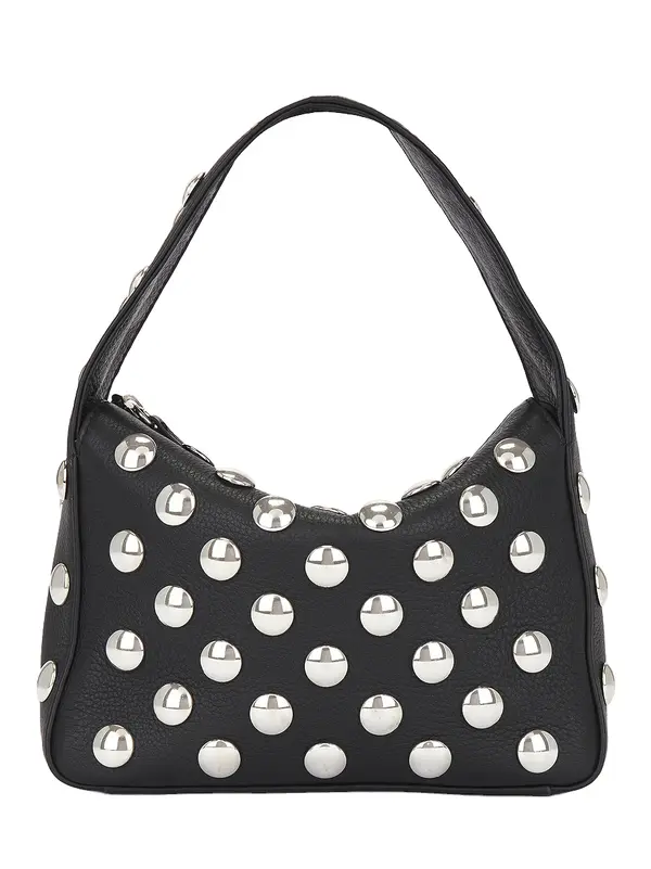 Khaite Elena Small Studded Handbag - Black & Silver