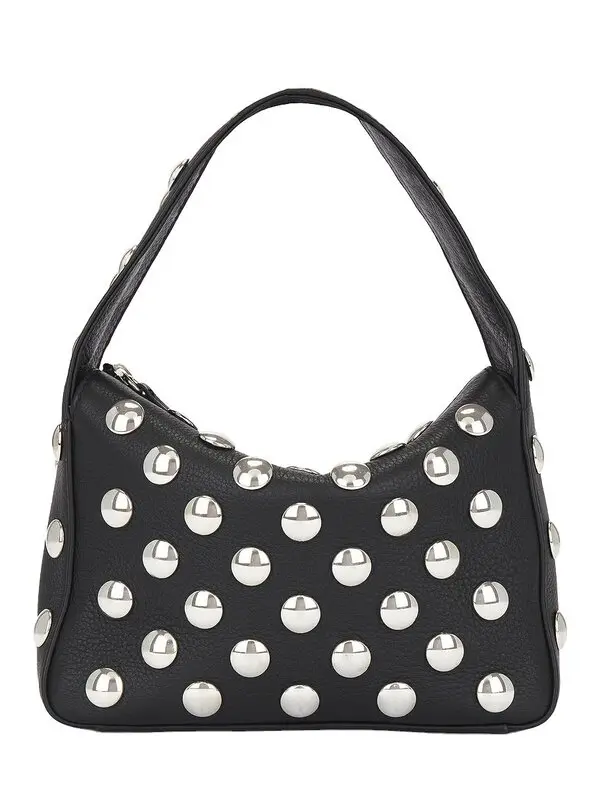 Khaite Elena Small Studded Handbag - Black & Silver