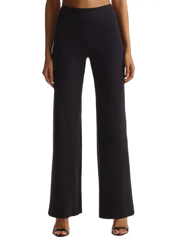 Commando Neoprene Wide-leg Pants - Black