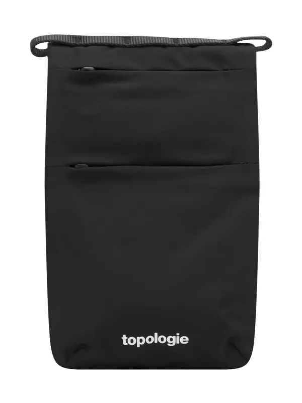 TOPOLOGIE Phone Sacoche Bag - Black Tech Sateen