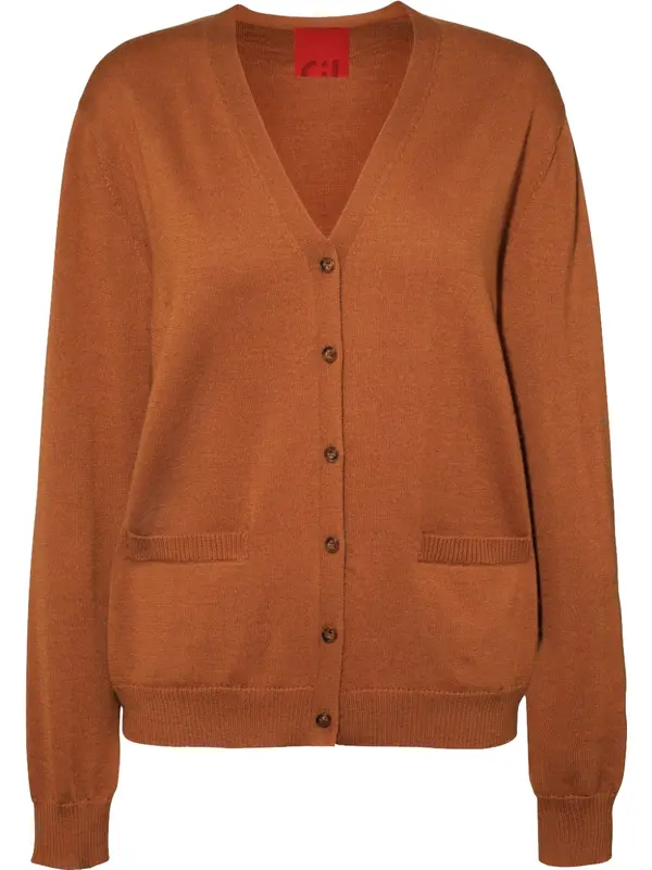 Cashmere In Love Quinn Cardigan - Brown
