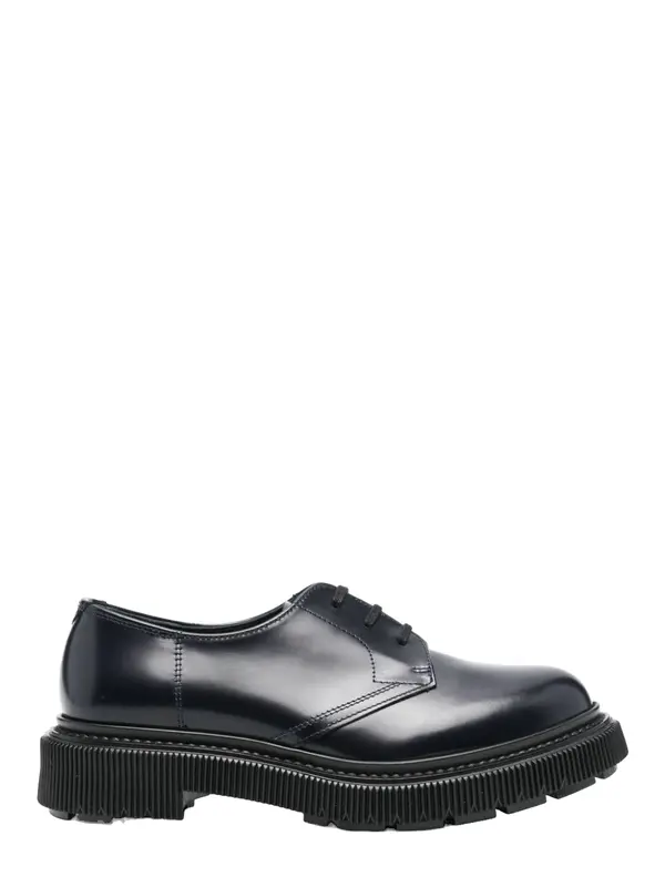 ADIEU PARIS Type 132 Leather Derby Shoes - Black